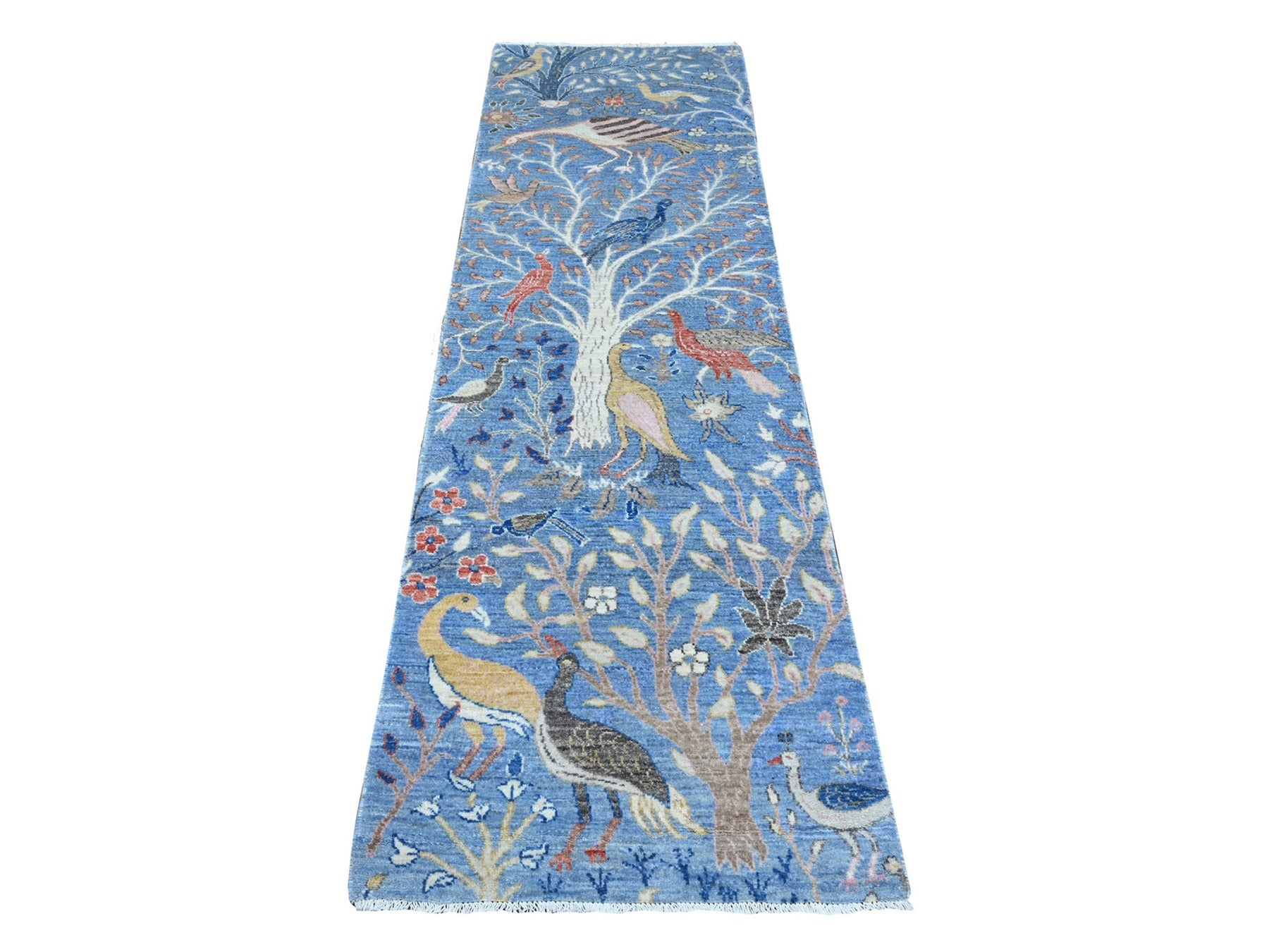 Cadet Blue Peshawar Runner 8' – Brimfield Rugs